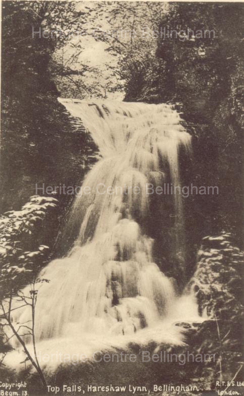 Top Falls, Hareshaw Lynn, Bellingham - Images Database - The Heritage ...